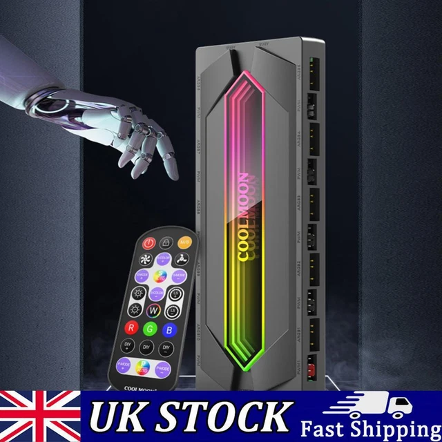 Argb And Pwm Hub Case Fan Hub Argb Controller Kit Argb Splitter For Pc Chassis £1579 Picclick Uk