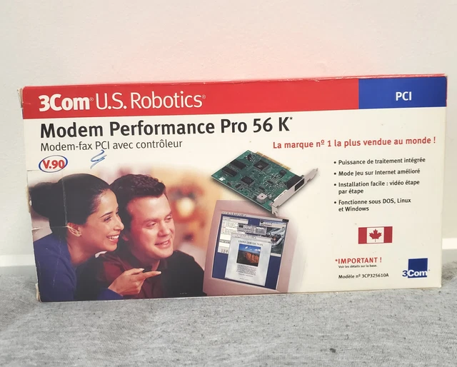 VINTAGE US ROBOTICS 56K Performance Pro modem - internal PCI card $21. ...