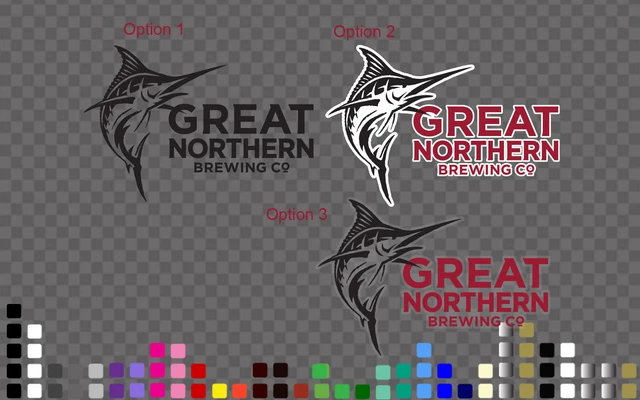 GREAT NORTHERN BREWING logo Car DECAL STICKER Fishing UTE Off road 4x4 ...