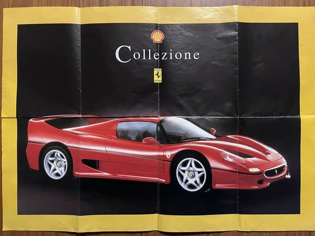 POSTER SHELL COLLEZIONE Ferrari F50 EUR 150,00 - PicClick FR