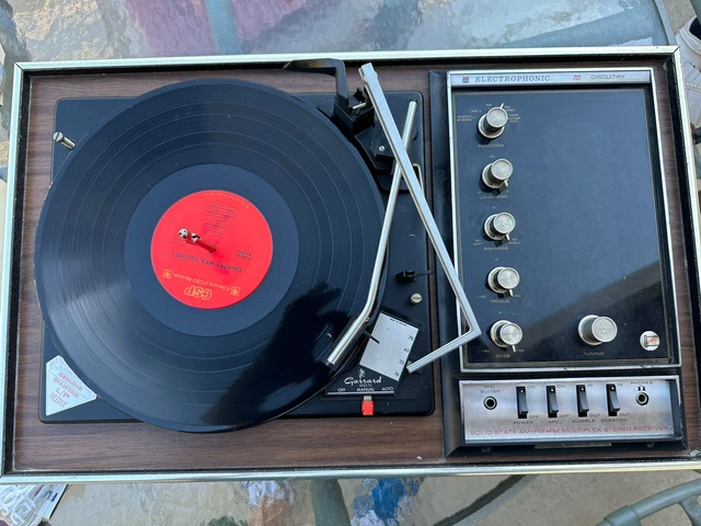 VINTAGE ELECTROPHONIC FET Solid State Modular Stereo w Garrard 2025TC ...