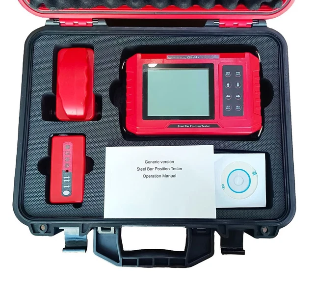 STEEL BAR POSITION Detector Concrete Rebar Locator Calculate Rebar Grid ...