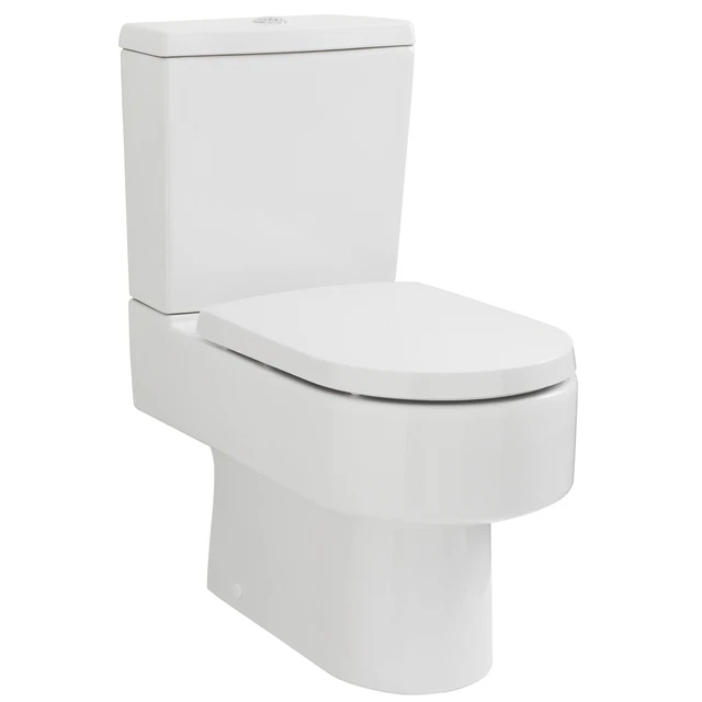 NUIE PROVOST CLOSE Coupled Toilet WC Push Button Cistern Excluding Seat ...