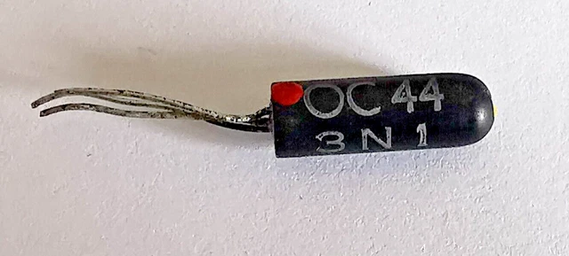 MULLARD OC44 BLACK glass Germanium Transistor. Used .Tested OK. (2) £9. ...