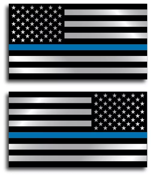 10 Thin Blue Line Decal Sticker Police Officer American Lives Matter