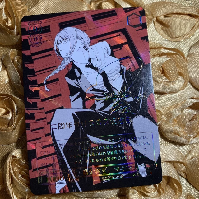 MAKIMA CHAINSAW MAN BW GODDESS Holo Anime Waifu Girl Card £26.67 ...