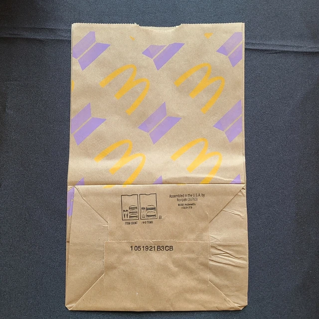 MCDONALDS LOGO THE BTS Meal Limited Edition Exclusive Paper Bag Mcd EUR ...