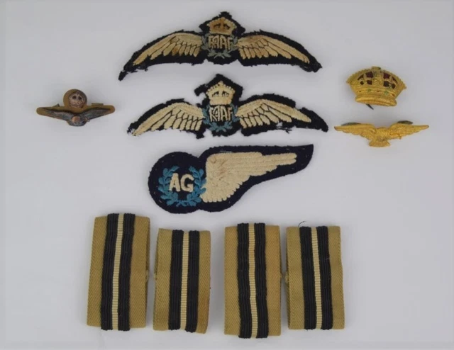 WWII RAAF ROYAL Australian Air Force Insignia Set Tropical Wings Cap ...