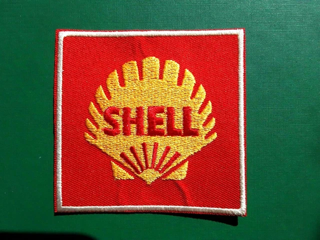 SHELL FUEL STATION Oil Petrol Motorsport Racing Rally Embroidered Patch ...