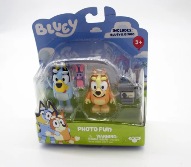 BLUEY FIGURES PACK Photo Fun Including Bluey & Bingo Poseable Toy NEW ...