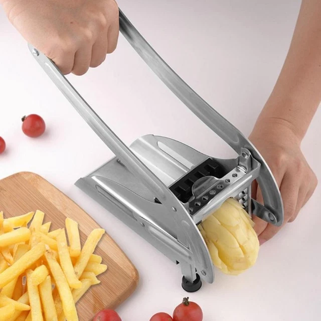 MANUAL POTATO FRY Cutter Stainless Steel French Fries Slicer Kitchen £7 ...