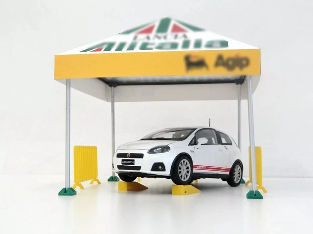 RALLY SPONSOR TENT Scale 1:24 Diorama model kit Car model display ...