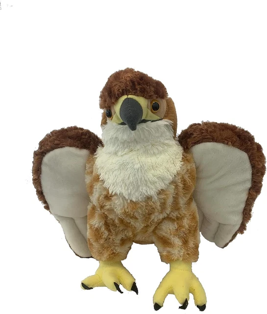 WILD REPUBLIC RED Tailed Hawk Plush Soft Toy, Cuddlekins Cuddly Toys ...