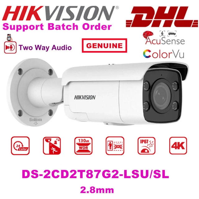 HIKVISION 8MP BULLET DS-2CD2T87G2-LSU/SL ColorVu 2-Way Audio IP Camera 2.8/4/6mm $395.56 ...