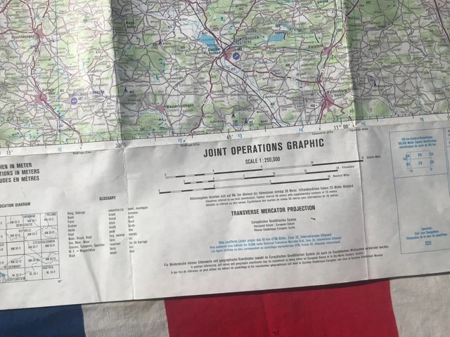 JOINT OPERATIONS GRAPHIC Military Map Nuremberg Germany £10.00 ...