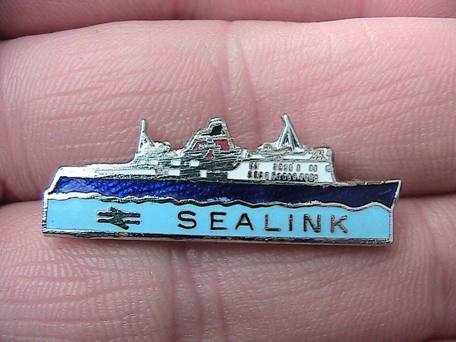 SEALINK PIN BADGE British Rail Ship Ferry Sailing Cruise Holiday ...
