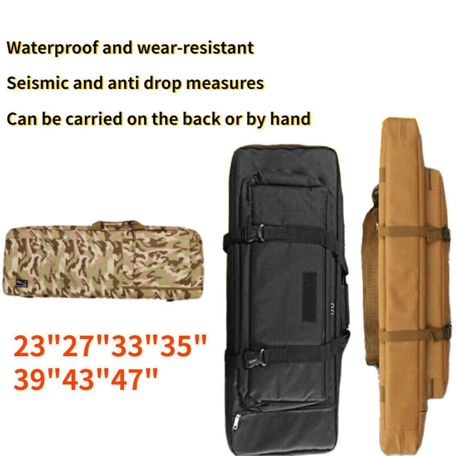 GUN CASE HUNTING Waterproof Double Backpack Tactical Carbine Rifle Bag ...