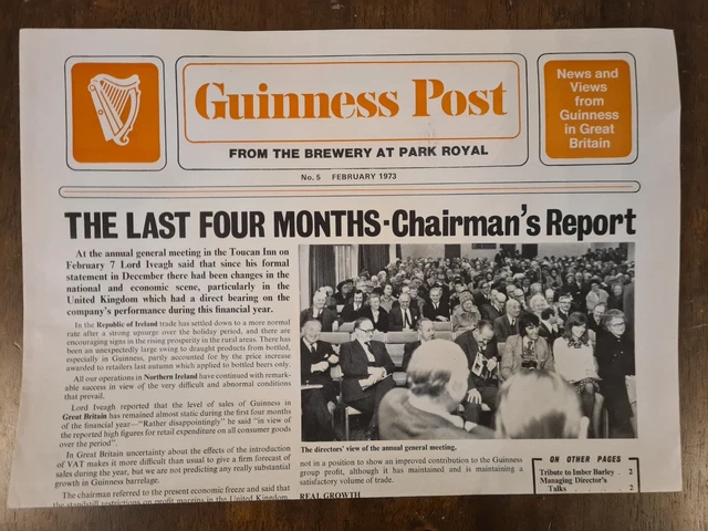 GUINNESS POST STAFF Magazines, Oct 1972 to Jan 1977 £10.75 - PicClick UK