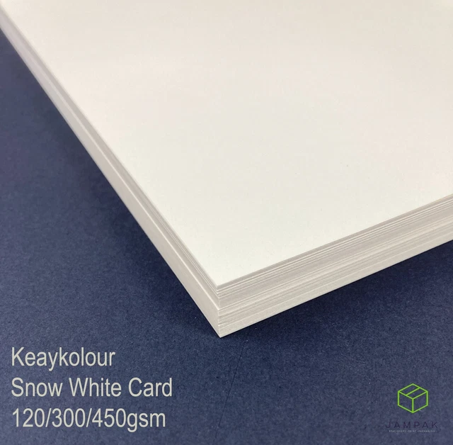 SNOW WHITE IVORY Card 120g 250g 300g 450gsm A4, A5 Arts&Crafts ...