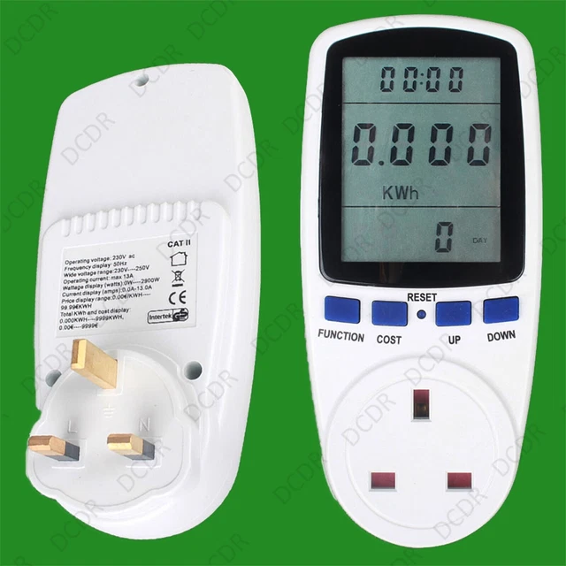 ELECTRIC POWER CONSUMPTION Meter Measures Energy Use & Cost of Running ...