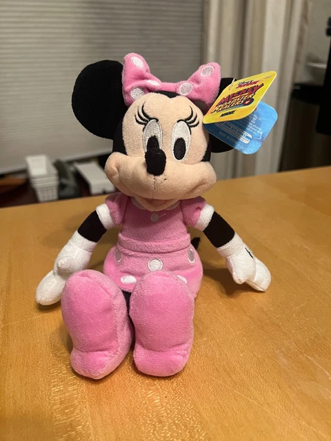 DISNEY JUNIOR MINNIE Mouse 10” Plush From Mickey And The Roadster ...