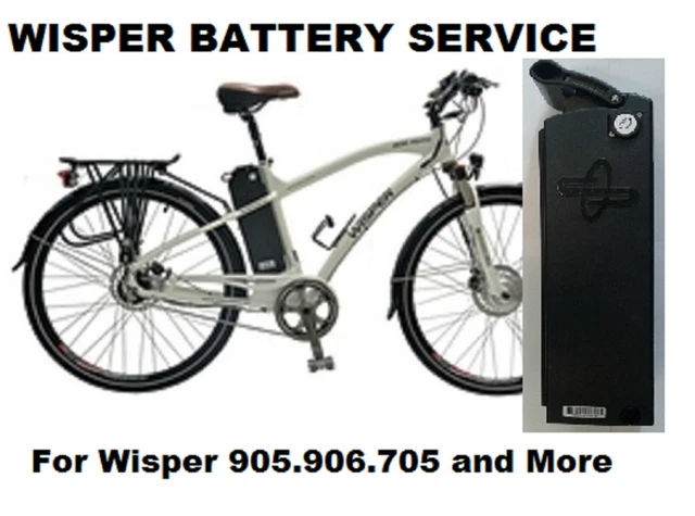 WISPER ELECTRIC Bike Battery Service 705 806 905 And others £296.99 ...