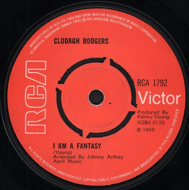 CLODAGH RODGERS COME Back and Shake Me 7" vinyl UK Rca 1969 four prong ...