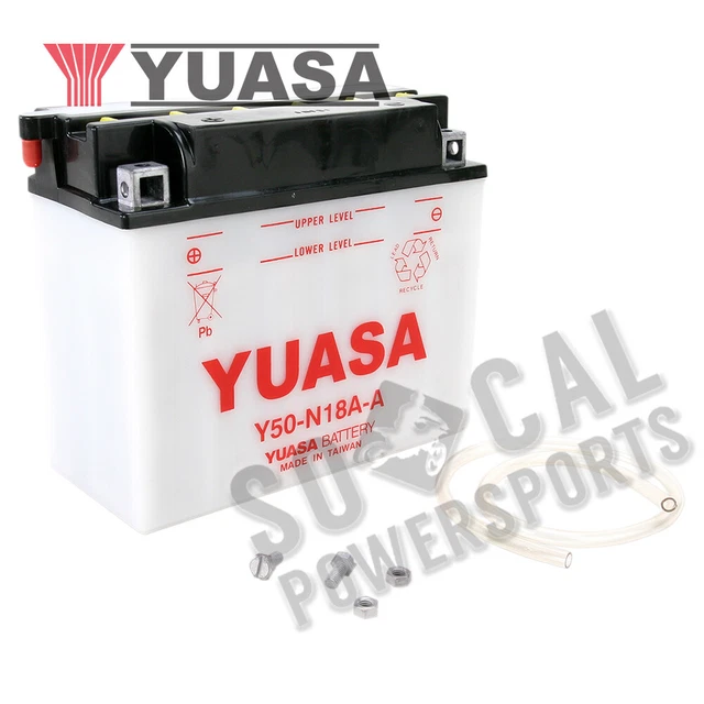 YUASA YUMICRON BATTERY Y50-N18A-A for 1991-1998 Suzuki LT-F4WDX King ...