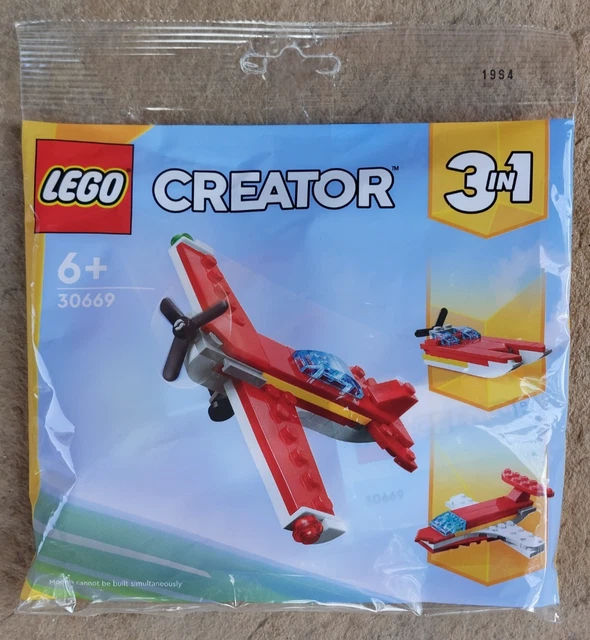 LEGO CREATOR 3 in 1 Iconic Red Plane Polybag Set (30669) - Brand New £4 ...