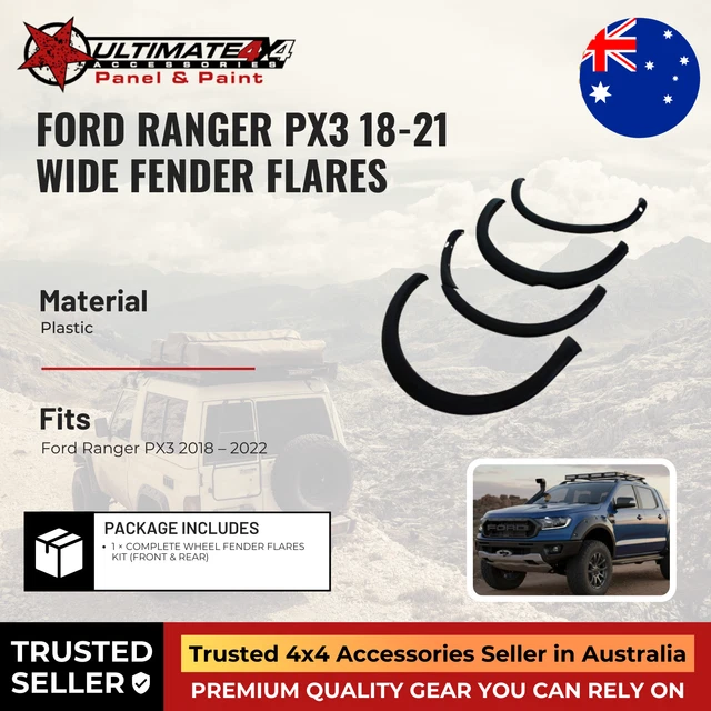 FENDER FLARES KIT fit Ford Ranger PX3 6 Inch Wide Wheel Arch Guards ...