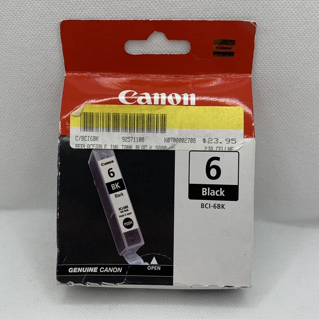 CANON GENUINE BCI-6BK Black Ink Cartridge PIXMA Series EUR 5,88 ...