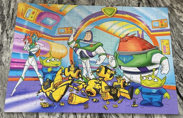 RARE DISNEY TOY Story Buzz Lightyear Super Colour Clementoni 104 Piece ...