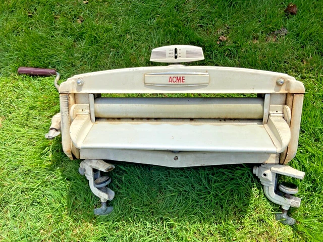 VINTAGE ACME WASHING Clothes Mangle Wringer with clamps £55.00 ...