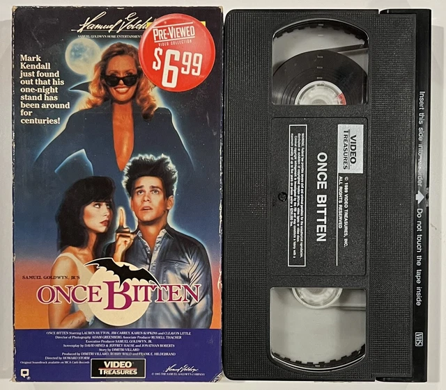 ONCE BITTEN (1985), Vestron Video VHS Jim Carrey Lauren Hutton £11.49 ...