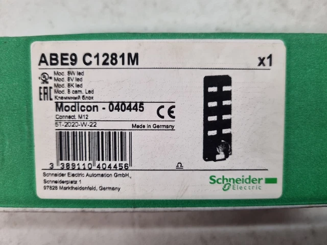 SCHNEIDER ABE9C1281M - Telefast répartiteur passif IP67 connecteur M12 ...
