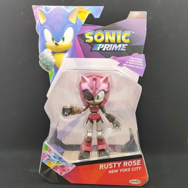 FIGURINE SONIC THE Hedgehog RUSTY ROSE New Yoke City Sonic Prime Jakks ...