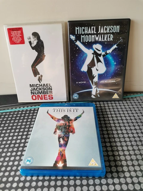 MICHAEL JACKSON DVD Blu-Ray Disc Collection Moonwalker Number Ones This ...