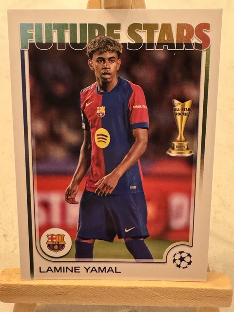 TOPPS UCC FLAGSHIP Edition 2024/25 LAMINE YAMAL Future Stars #27 FC ...
