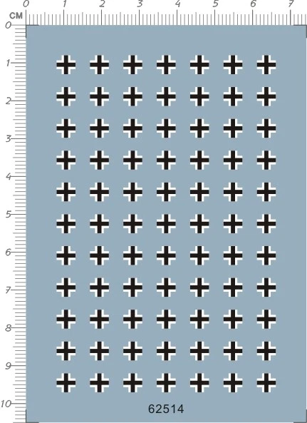 DETAIL UP 1/72 WWII German Military Tank Markings Model Kit Water Slide ...