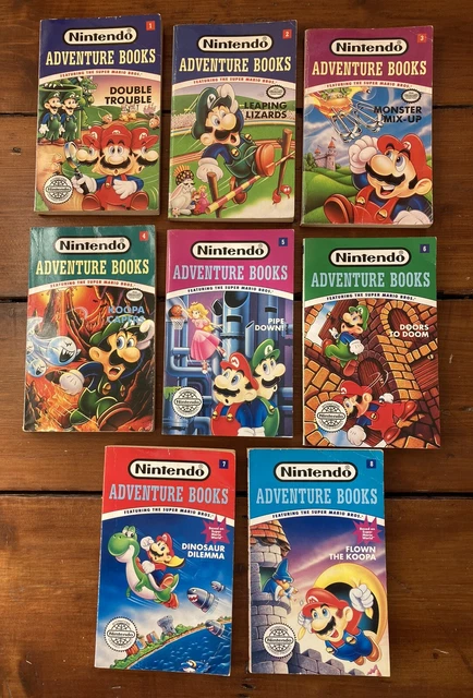 NINTENDO ADVENTURE BOOKS Super Mario Bros Complete 1 To 8 Rare ...