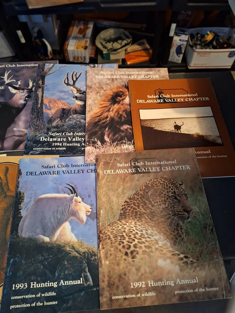 LOT 11 VTG 80s 90s SAFARI CLUB INT. Hunting Magazines Annuals £39.72 ...