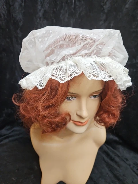 LACE MOP MOB cap for Regency Victorian Theater or Re-enactment OFF ...