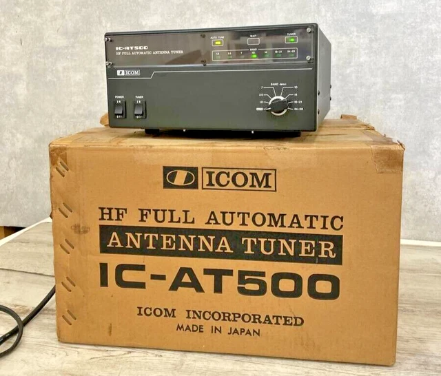 ESCASO!! SINTONIZADOR DE antena automático completo ICOM IC-AT500 HF ...