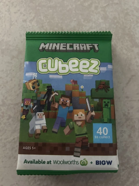 NEW MINECRAFT CUBEEZ 2025 Woolworths x9 Unopened Packs $15.00 - PicClick AU
