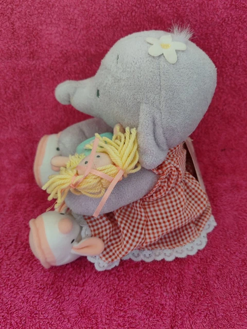 HUMPHREYS CORNER PLUSH Elephant With Dolly Mothercare Baby 11" 2004 ...