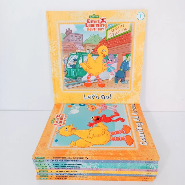SESAME STREET ELMO'S Learning Adventure Books x 8 Hardcovers £18.31 ...