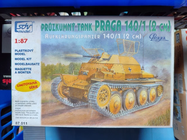 PRUZUMNI TANK PRAGA 140/1 Maquette SDV. 1/87eme ou HO EUR 12,00 ...