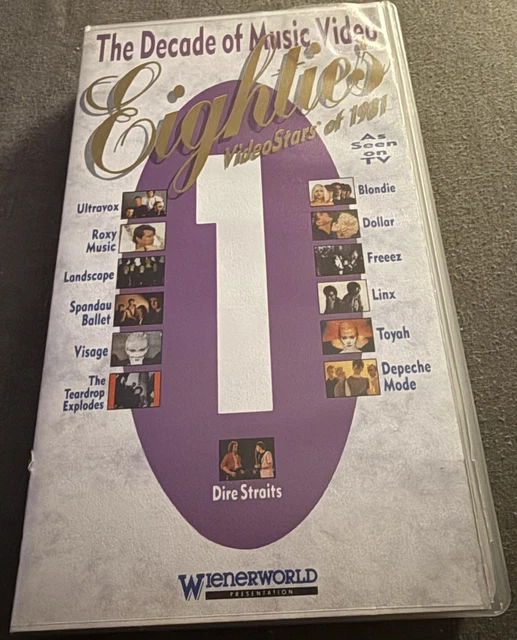 THE DECADE OF Music Video Eighties Rare Video Stars of 1981- VHS Video ...