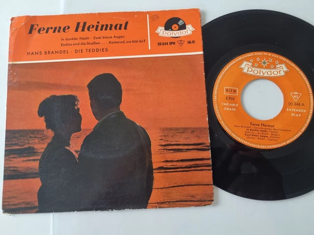 HANS BRANDEL/ DIE Teddies - Ferne Heimat 7'' Vinyl EP Germany EUR 16,99 ...