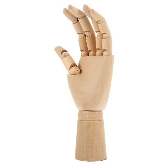 WOODEN HUMAN HAND Model Poseable Figure for Drawing Statues Decor £13. ...
